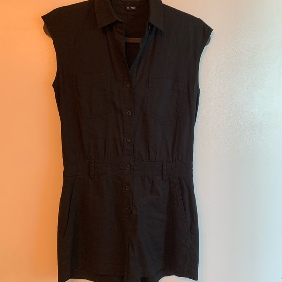 Theory | Pants & Jumpsuits | Theory Linen Romper In Size 0 | Poshmark